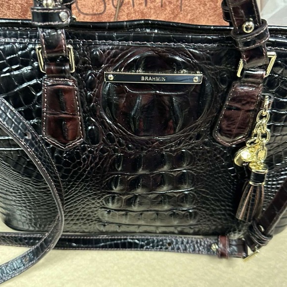 Brahmin | Bags | Brahmin Mini Asher Cocoa Brown | Poshmark